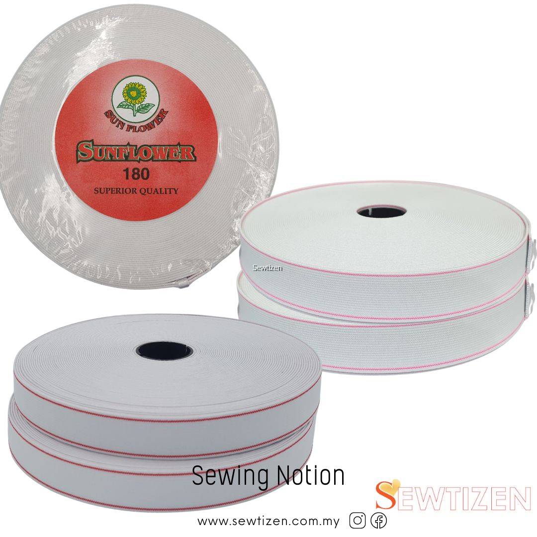 0.75" Elastic Band/Getah Kain-Tailoring Elastic