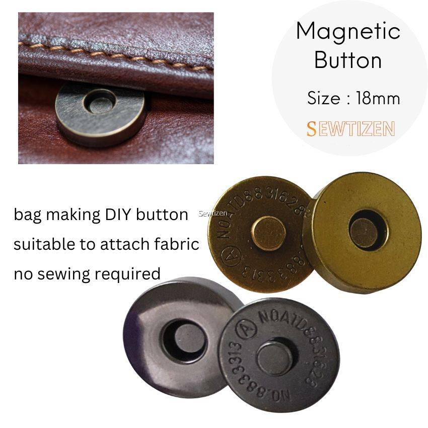 Magnetic Button - Bag Making Attachment (Butang Magnet)